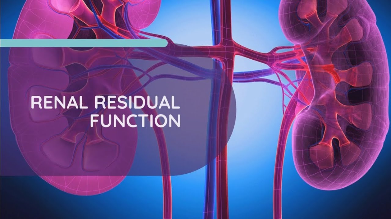 Residual Renal Function in Dialysis and it's Relation to Dialysis ...