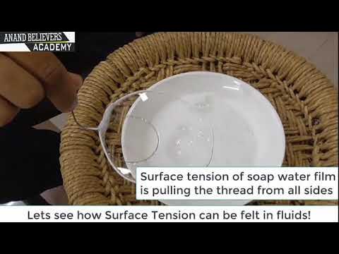 Soap water and thread experiment | Surface tension experiment - YouTube