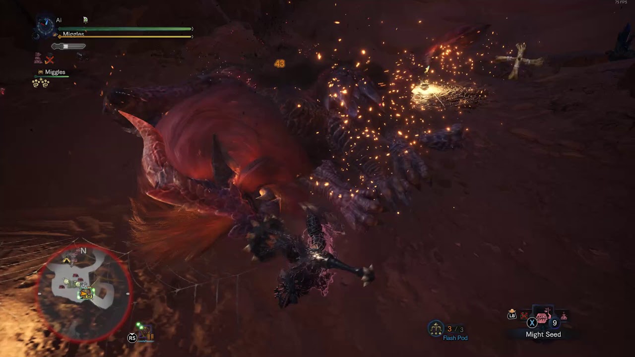 MHW (PC) Tempered Teostra w/Lance - YouTube