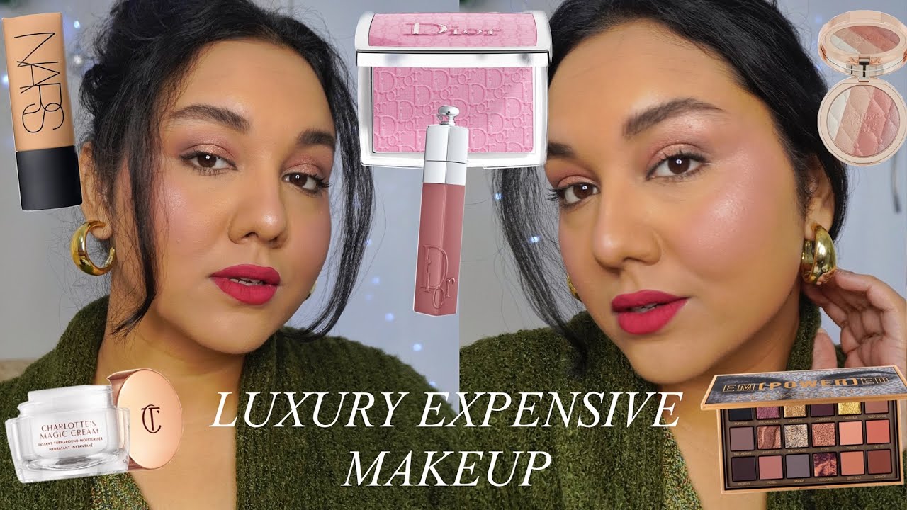 FULL FACE USING LUXURY/ EXPENSIVE MAKEUP PRODUCTS 😍💸 - YouTube