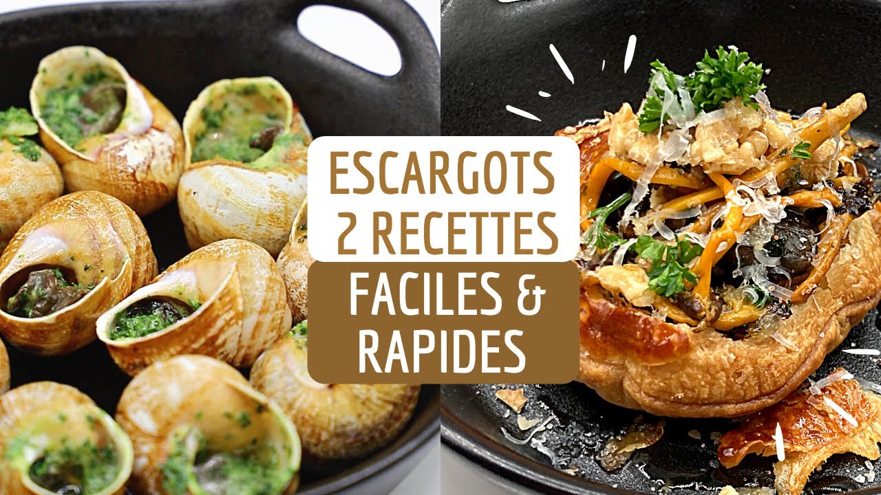 Les escargots en persillade / La tartelette aux escargots - YouTube