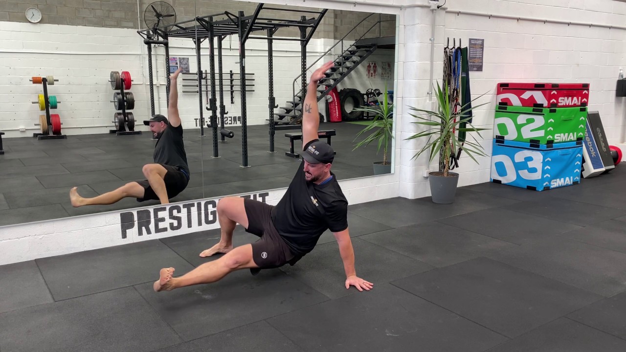 Leg Sweep Push Up - YouTube