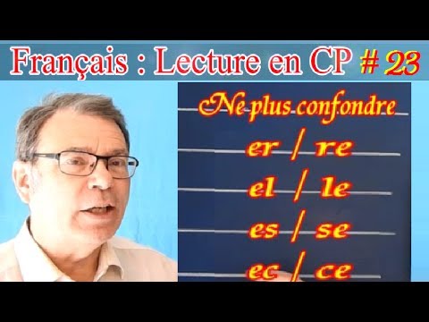 Lecture rapide CP en français des sons : er el es ec / re le se ce # 23 ...