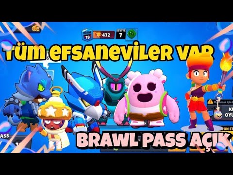 TÜM EFSANEVİLER AÇIK MÜKEMMEL YOPMAİL HESABI BRAWL PASS AÇIK