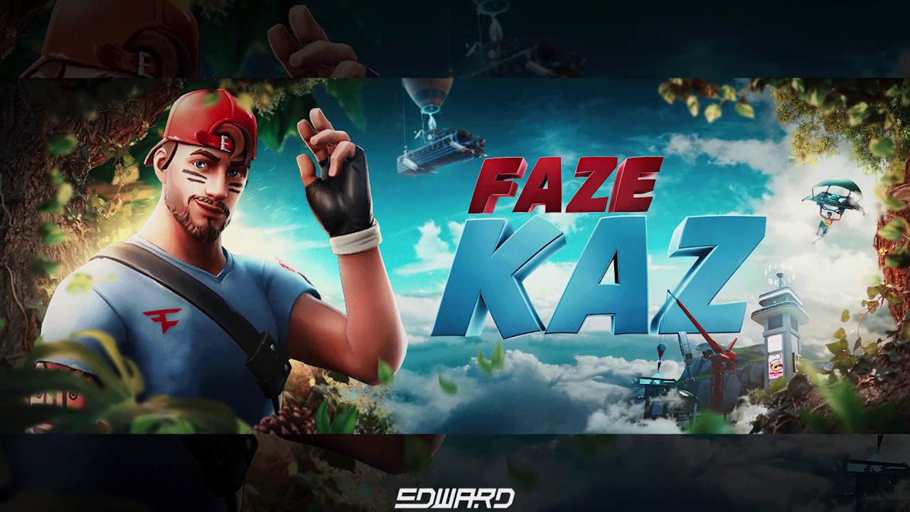 Faze Kaz Fortnite Banner - Speedart by EdwardDZN - YouTube