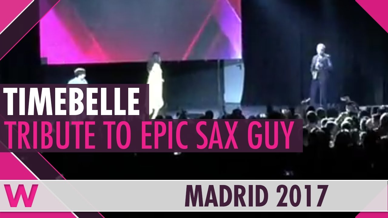 Timebelle perform a tribute to Epic Sax Guy at Eurovision PreParty ...