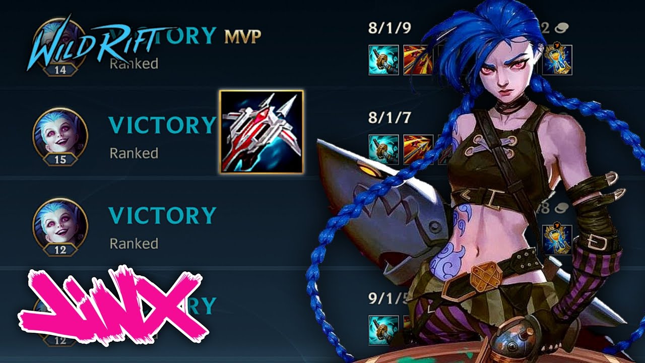 WILD RIFT JINX WIN STREAK IN PATCH 3.5! NEW BUILD FOR JINX!!! - YouTube