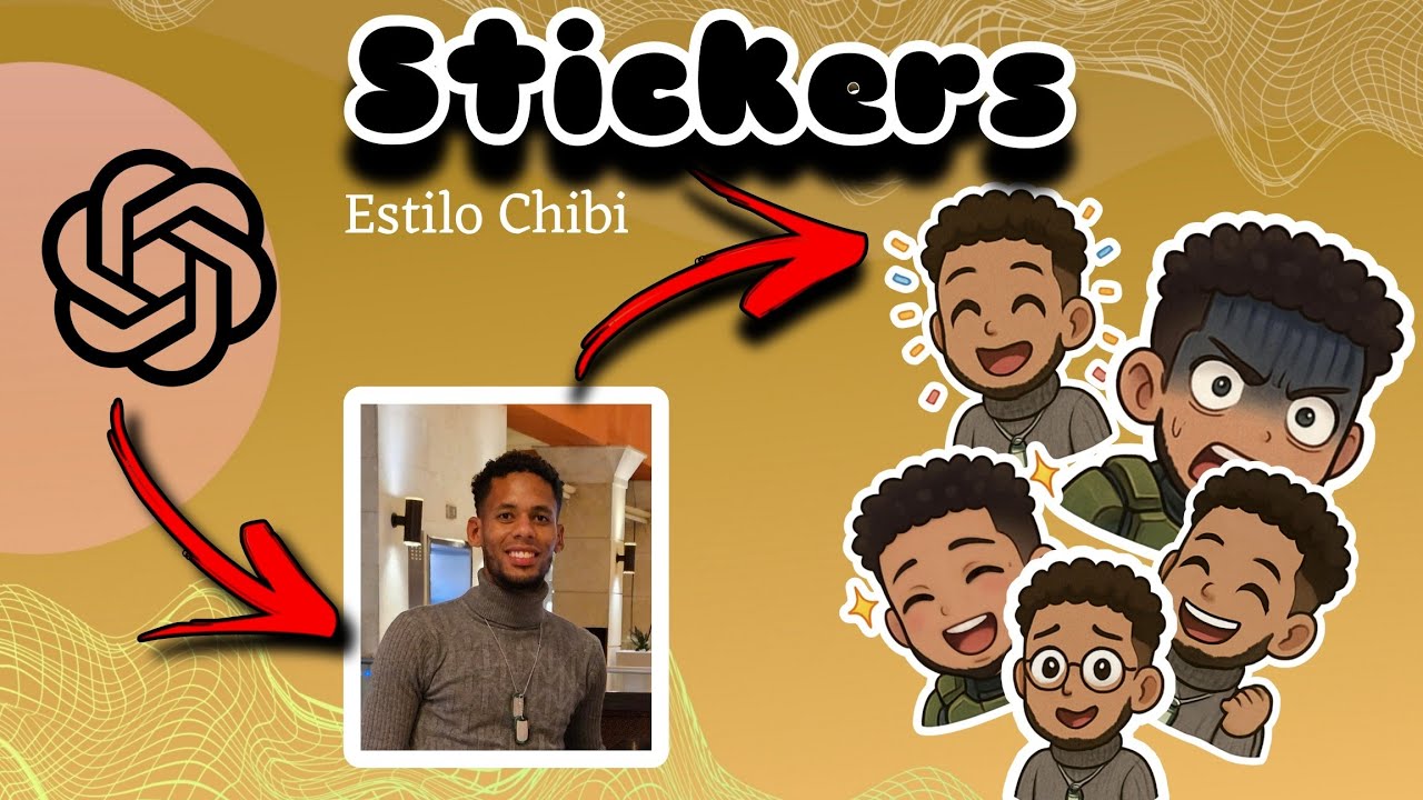 🟠CREA tus PROPIOS STICKERS al estilo CHIBI desde el MÓVIL usando ...
