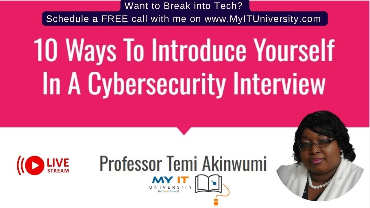 10 Ways To Introduce Yourself In A Cybersecurity Interview - YouTube