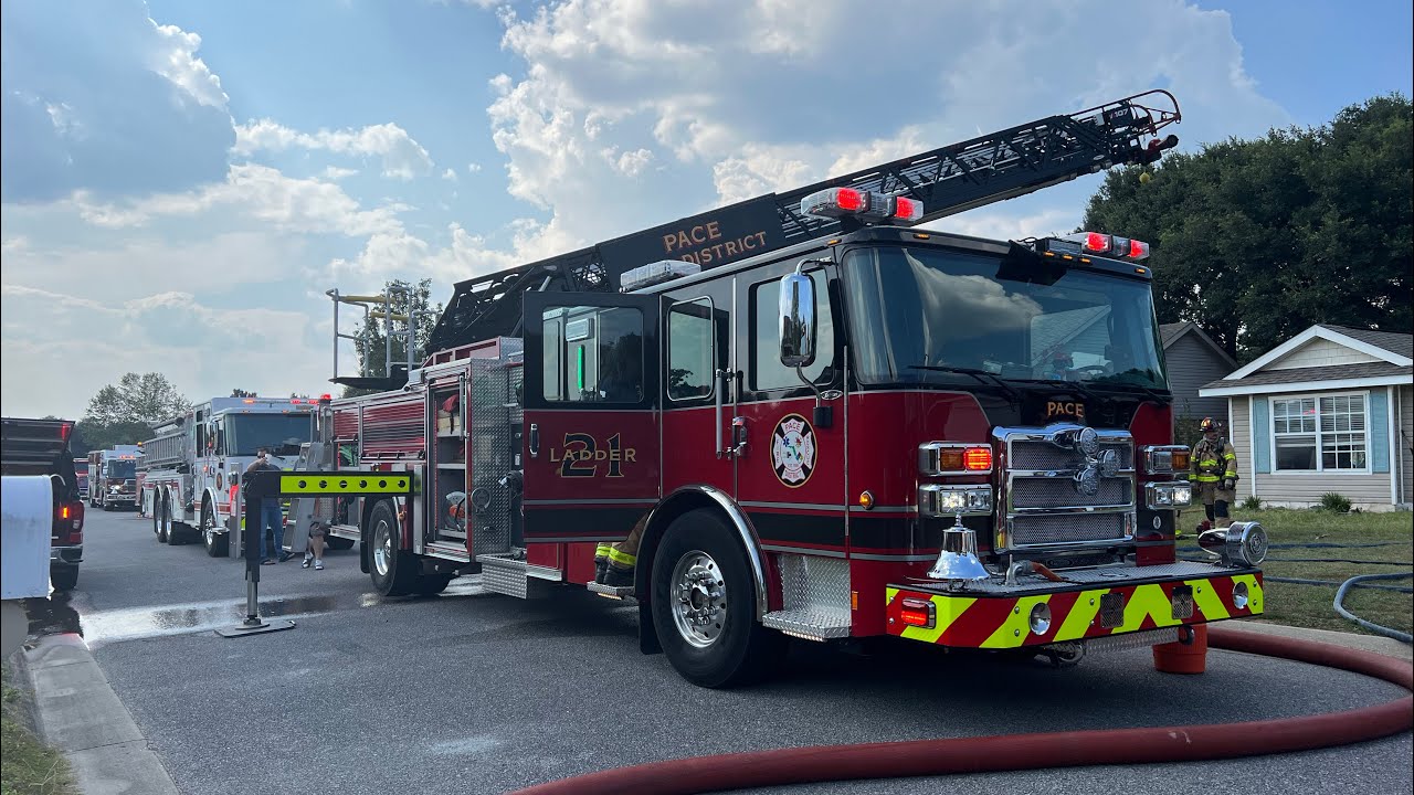 Residential Structure Fire in Pace (8/26/23) - YouTube