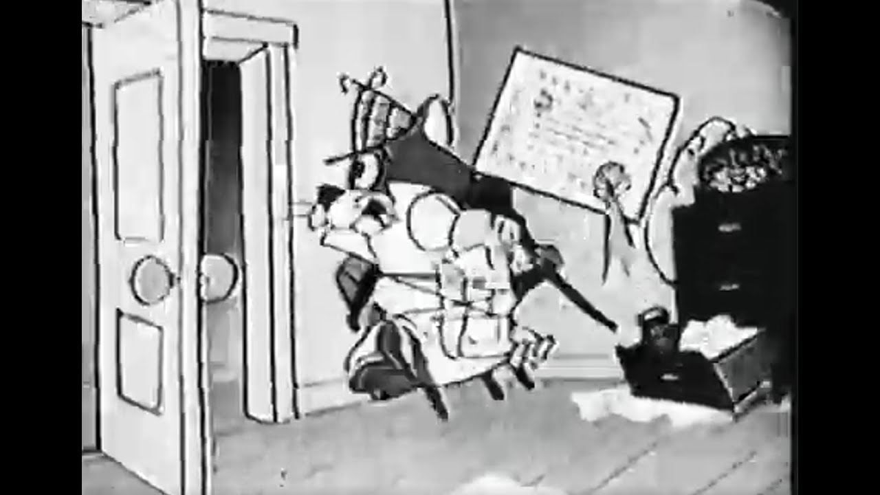 NEXT SNOOPER & BLABBER CARTOON - 20 - B&W 16mm: "Assaulted & Batteried ...