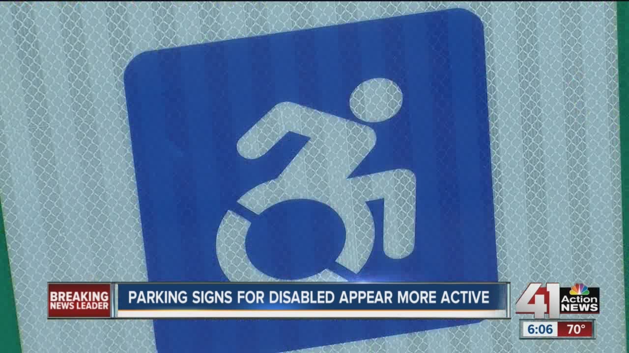 Merriam changes its signs for the disabled - YouTube