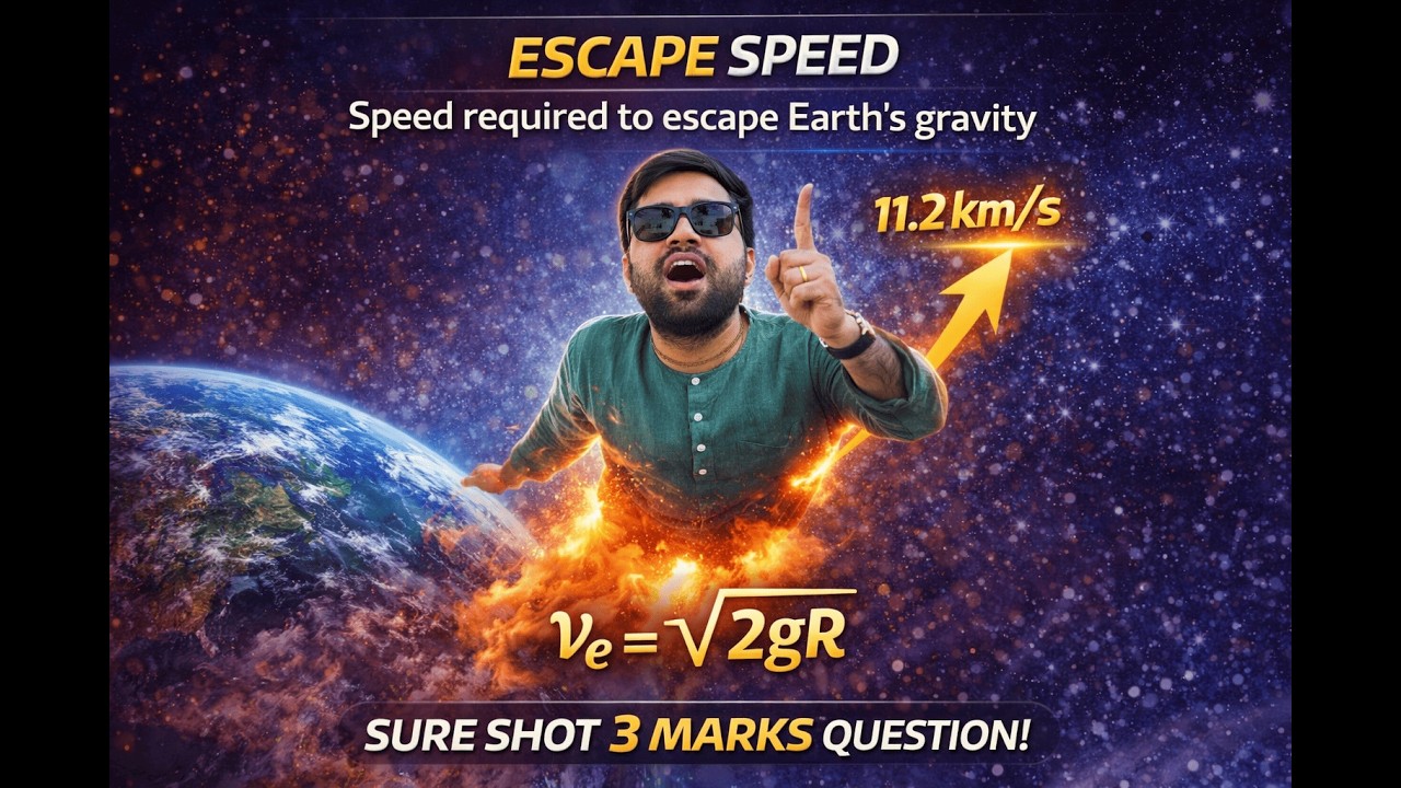 What is Escape Speed? Complete Derivation | Class XI Physics - YouTube