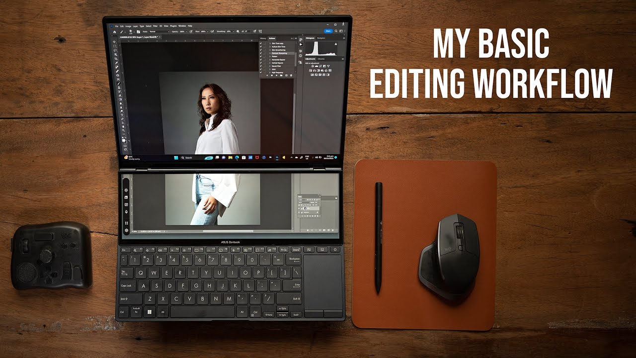 My Basic Portrait Editing Workflow using the Asus Zenbook, Capture One ...