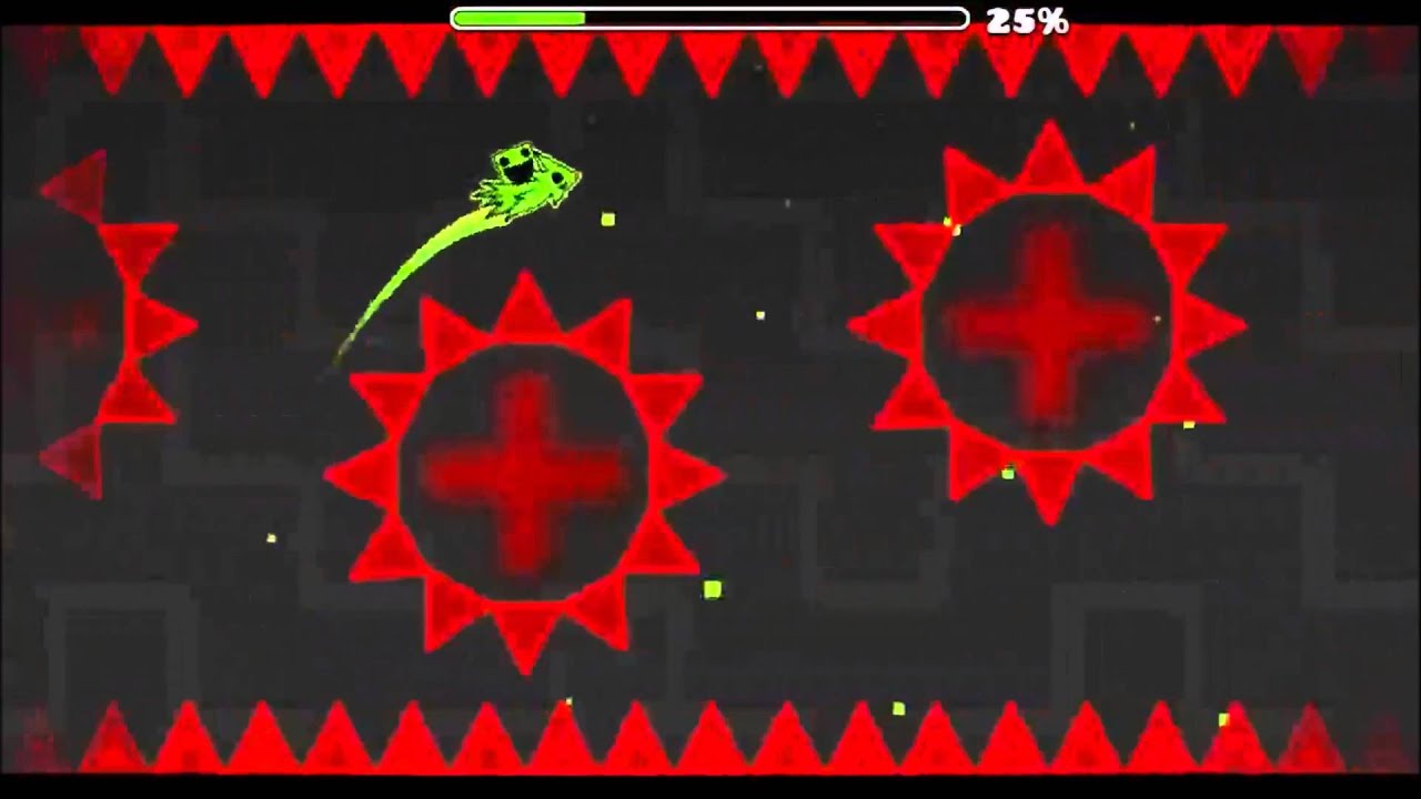 "Geometry Dash" Fire Temple (Medium Demon!) - YouTube
