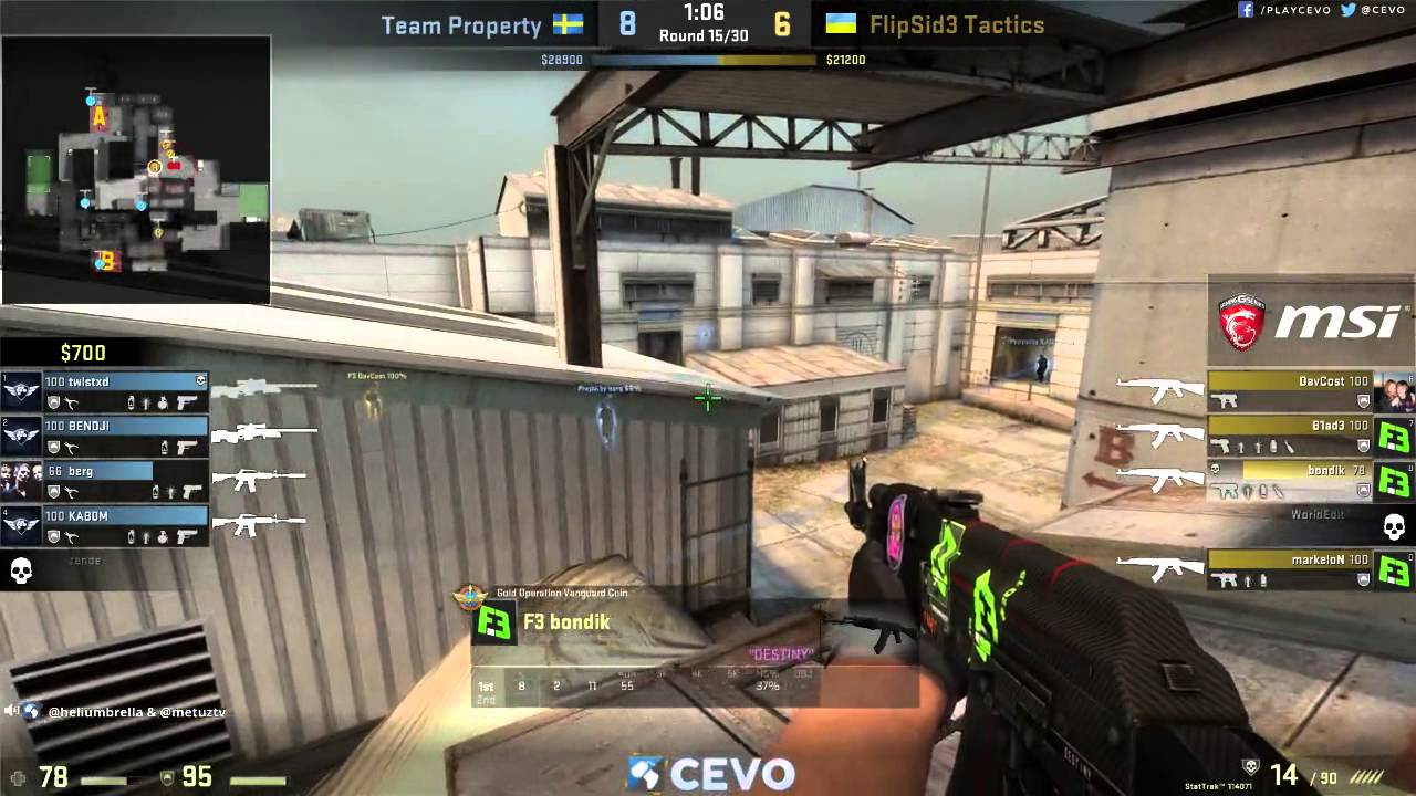 Property vs FlipSid3 Tactics (CEVO-P Placement Tournament CS:GO Season ...