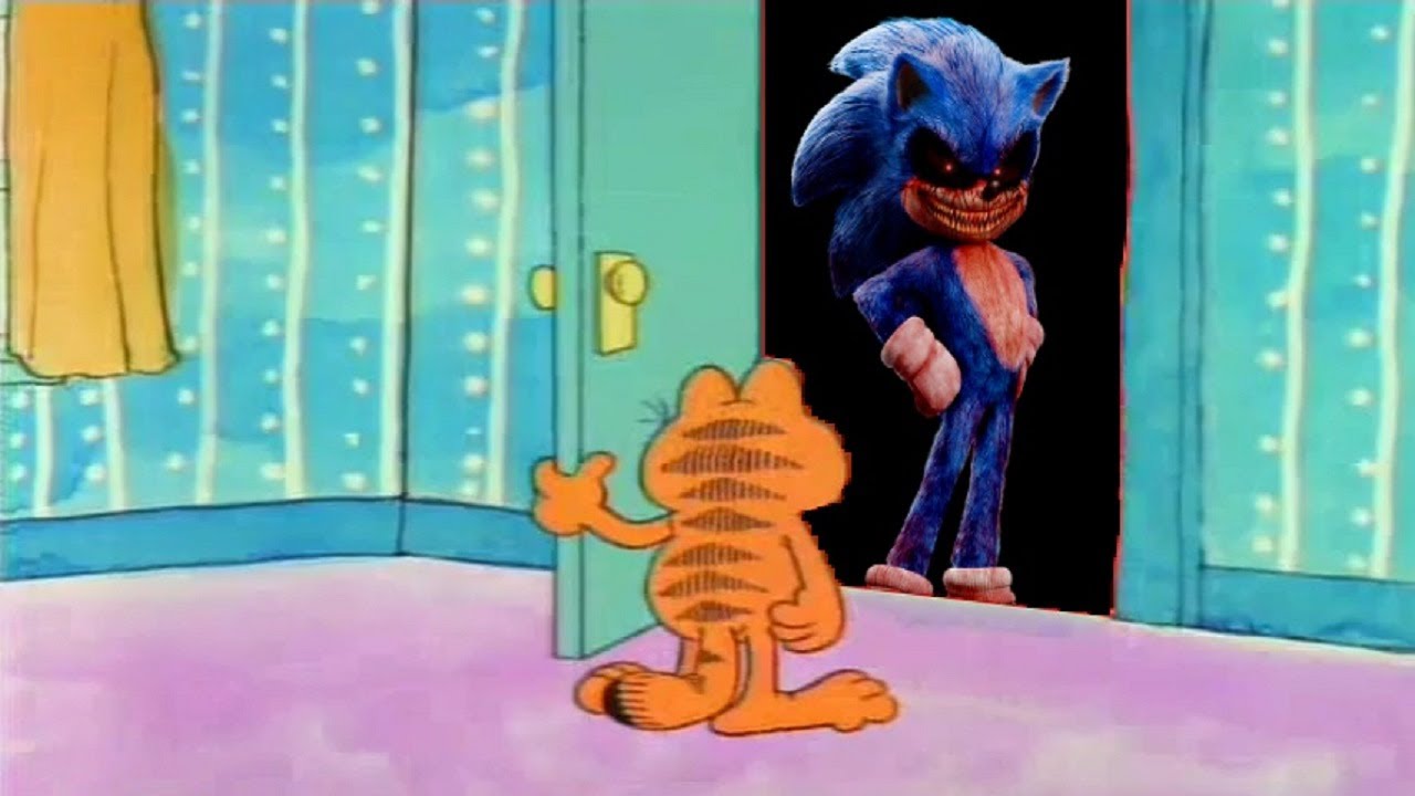 Garfield Answers The Door To SONIC.EXE #1 - YouTube