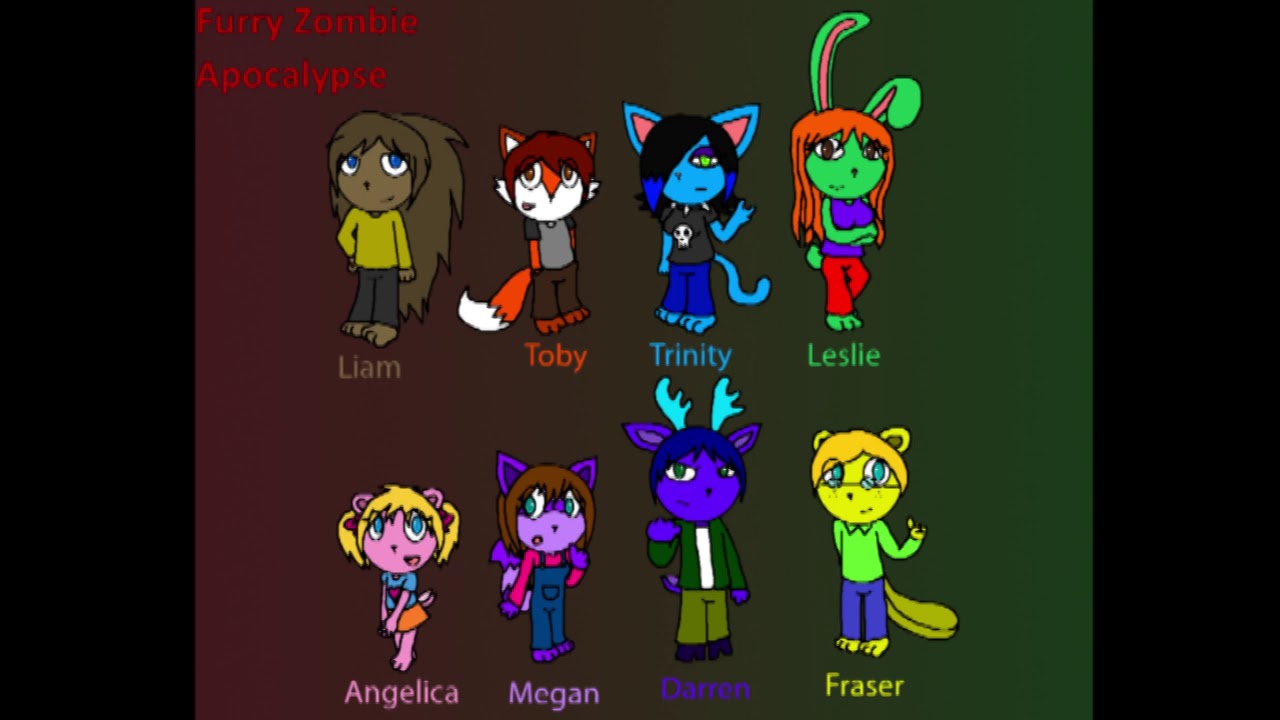 The Main Cast Of Furry Zombie Apocalypse - YouTube