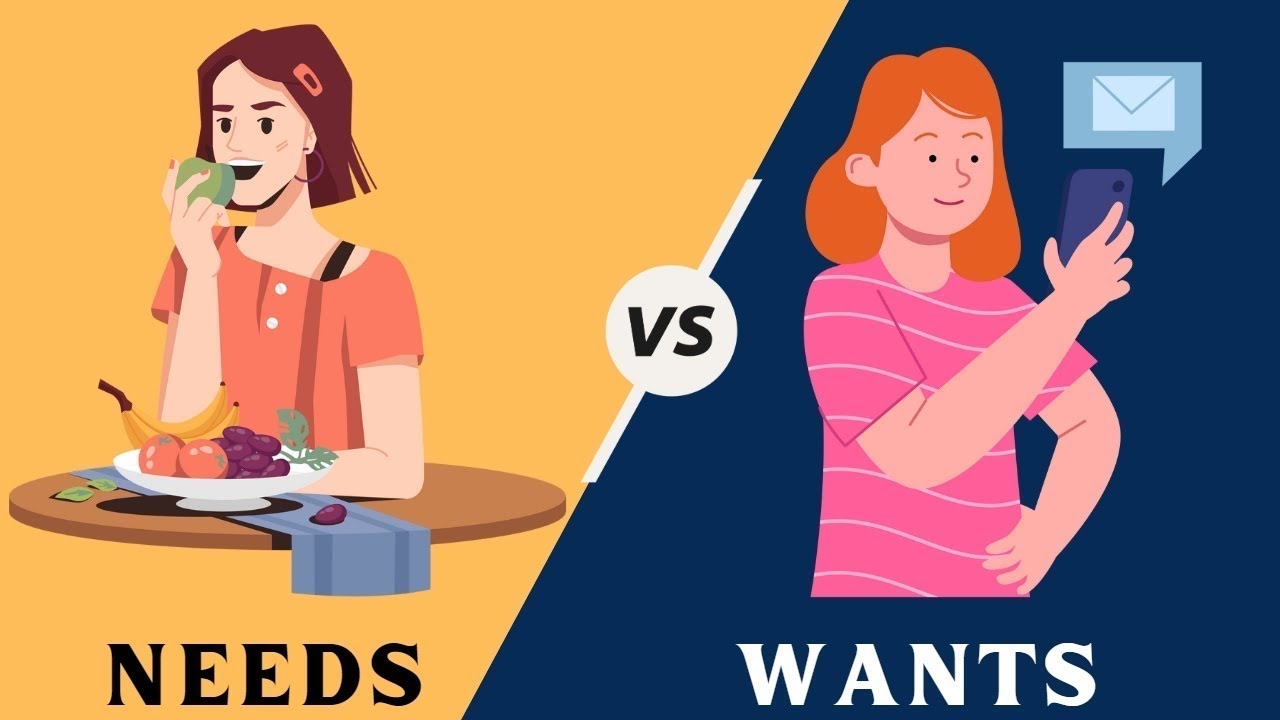 The difference between “I want” & “I need “ - YouTube