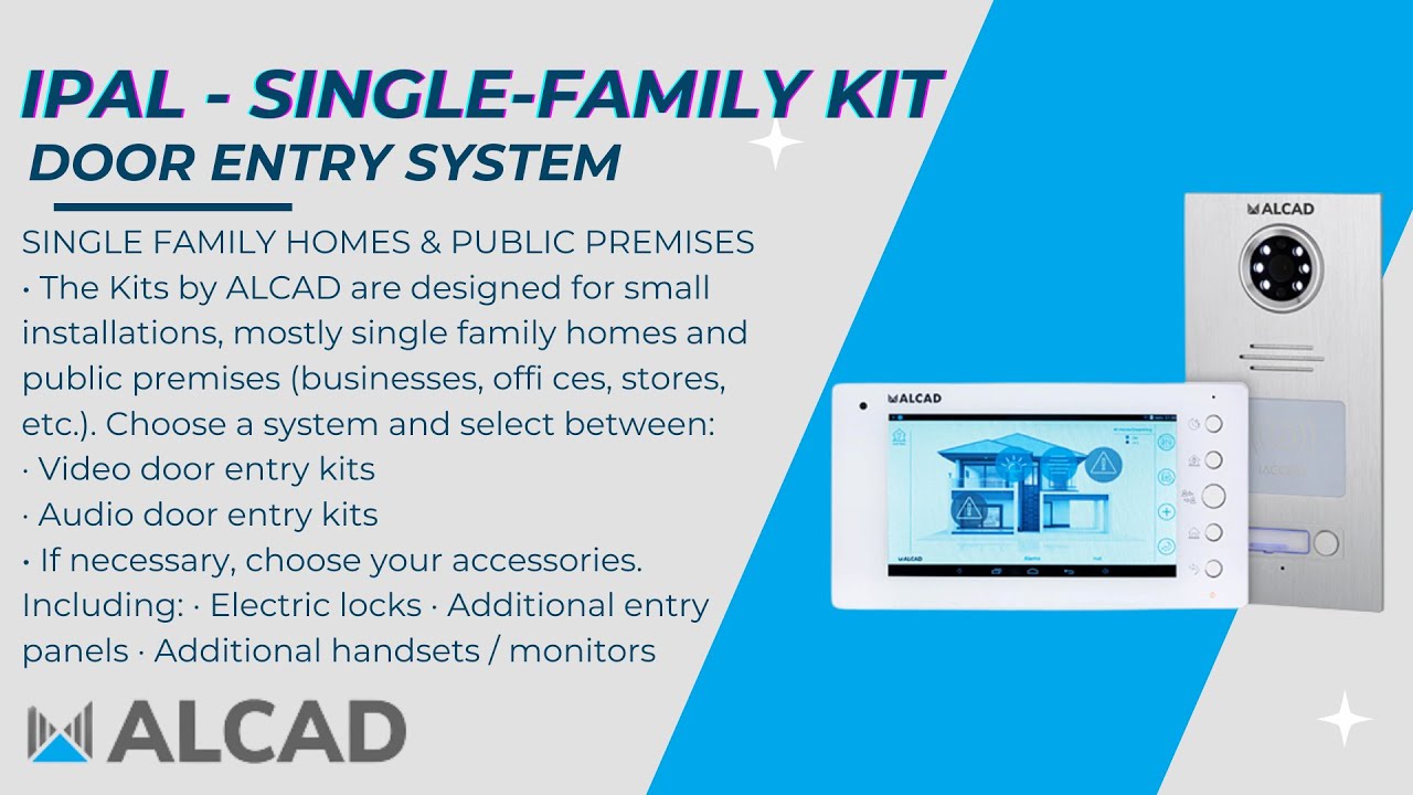 ALCAD | IPAL - SINGLE-FAMILY KIT | Door Entry System 📱 - YouTube