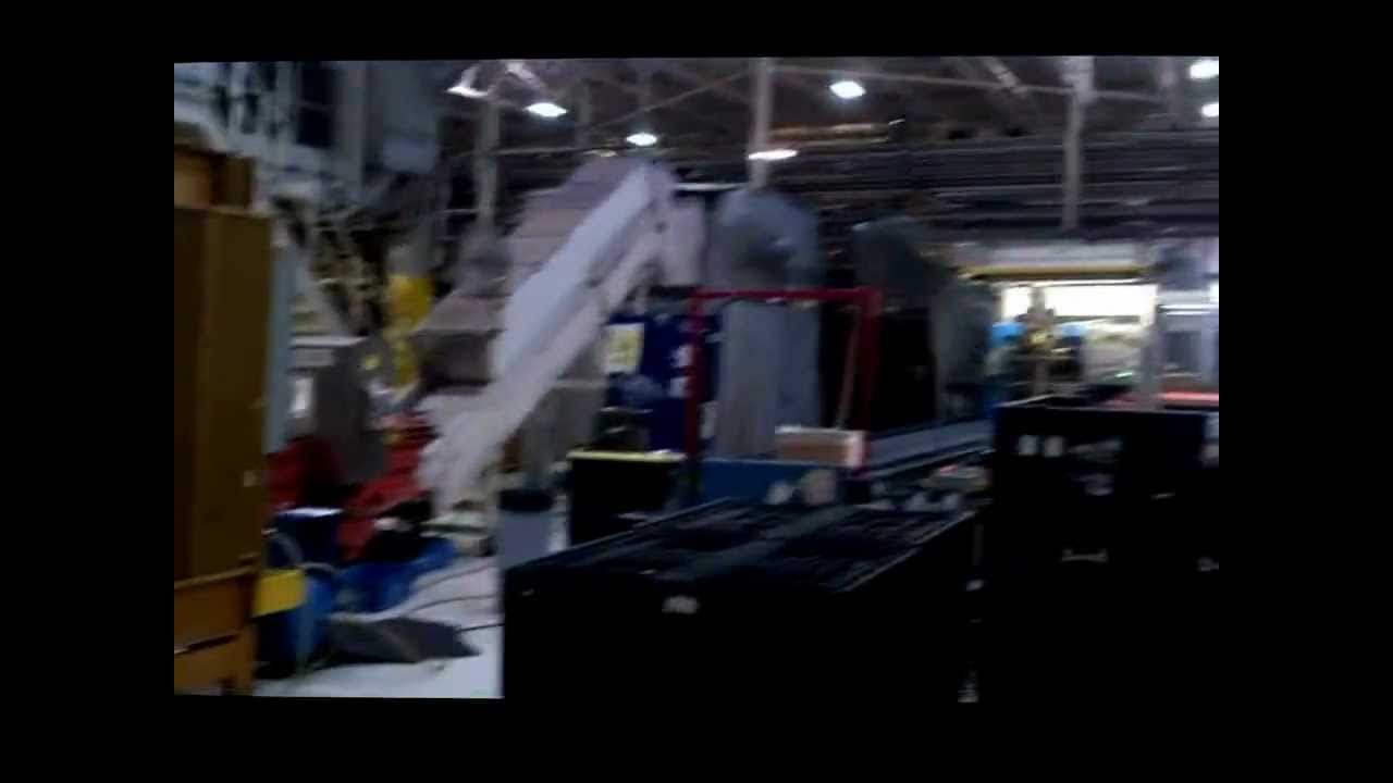 Pristine LED Mahle Factory lighting conversion - YouTube