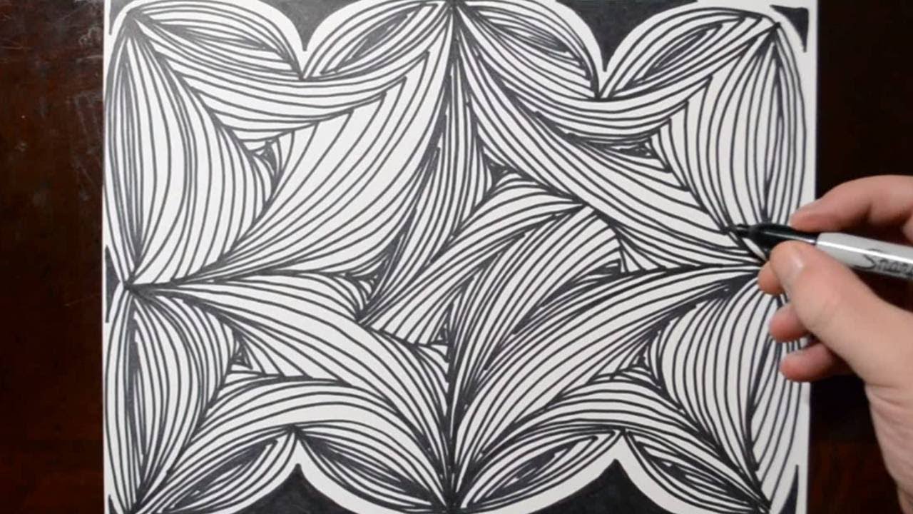 Doodle Sketch Pattern - #14 - YouTube