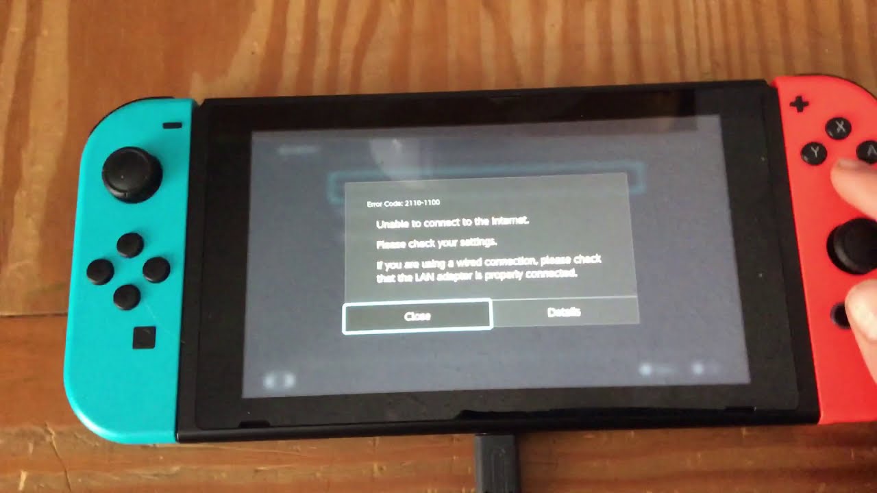 Nintendo Switch Error Code 2110 1100 PLEASE HELP YouTube