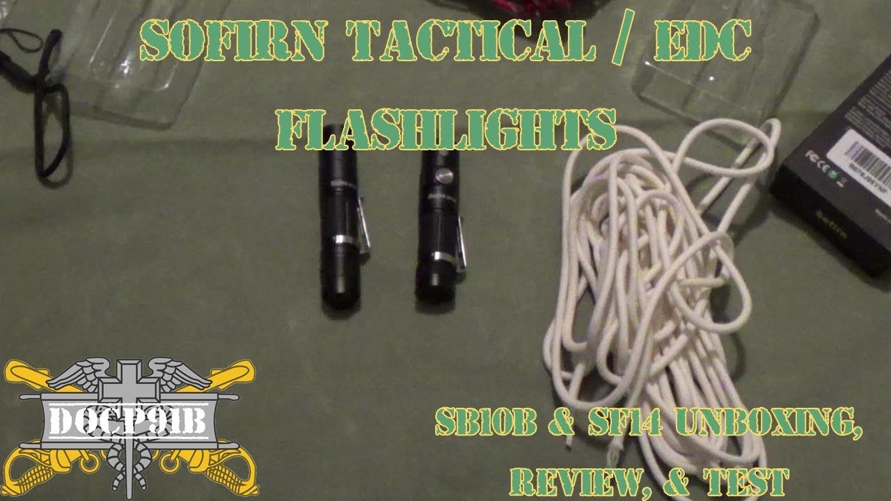 Sofirn Tactical/EDC Flashlights - SB10B & SF14 Unboxing, Review, and ...