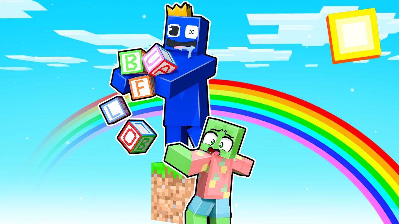 One Block SKYBLOCK with Roblox RAINBOW FRIENDS in Minecraft! - YouTube