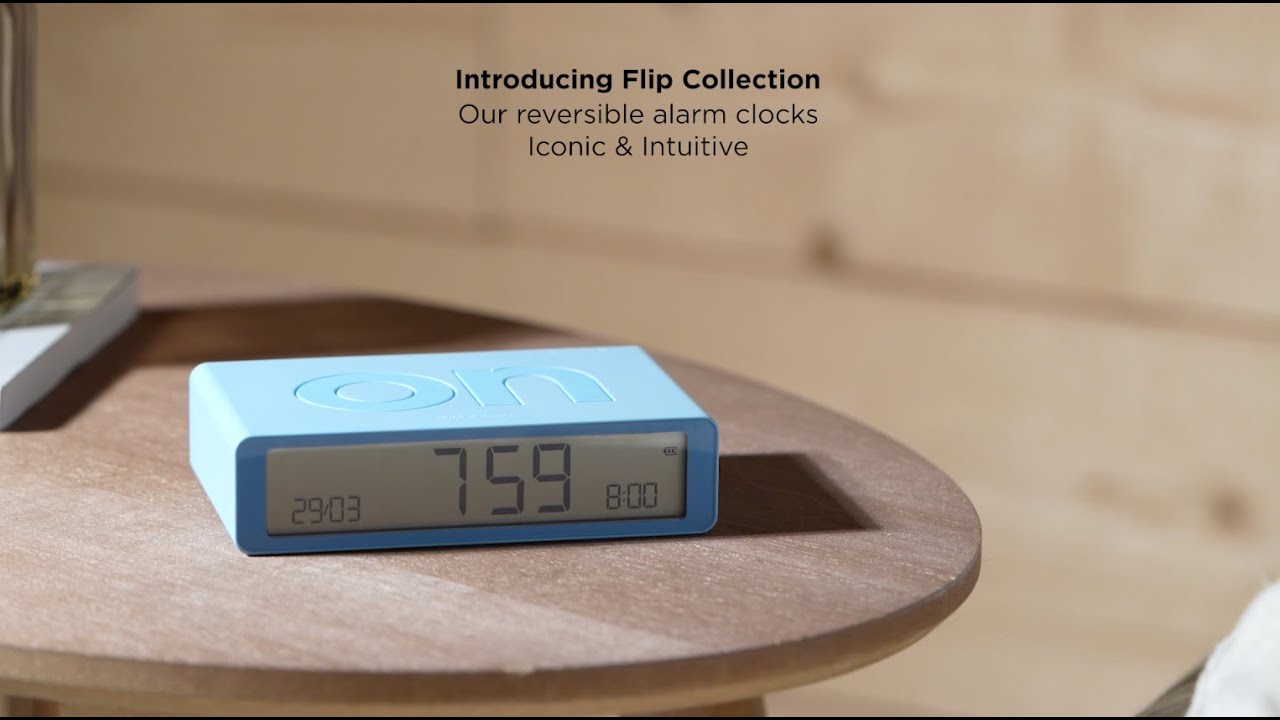 Discover Flip Collection - Our iconic reversible alarm clocks - YouTube