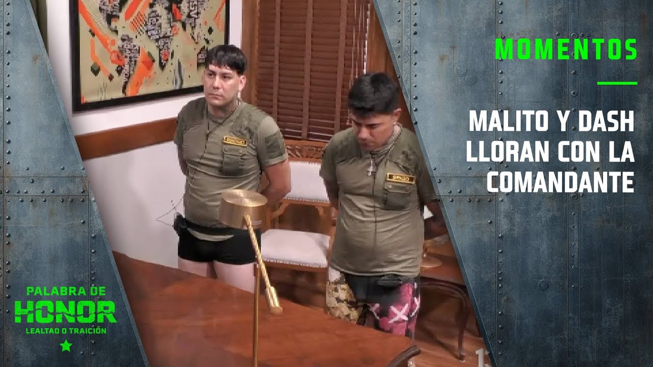 Malito y Dash lloran con la Comandante | Palabra de Honor | Canal 13 - YouTube