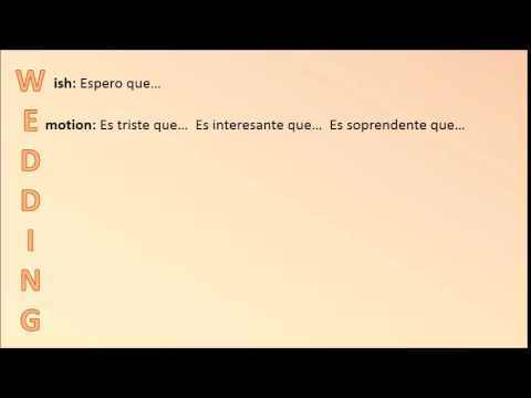 Present Subjunctive Uses: WEDDING - YouTube