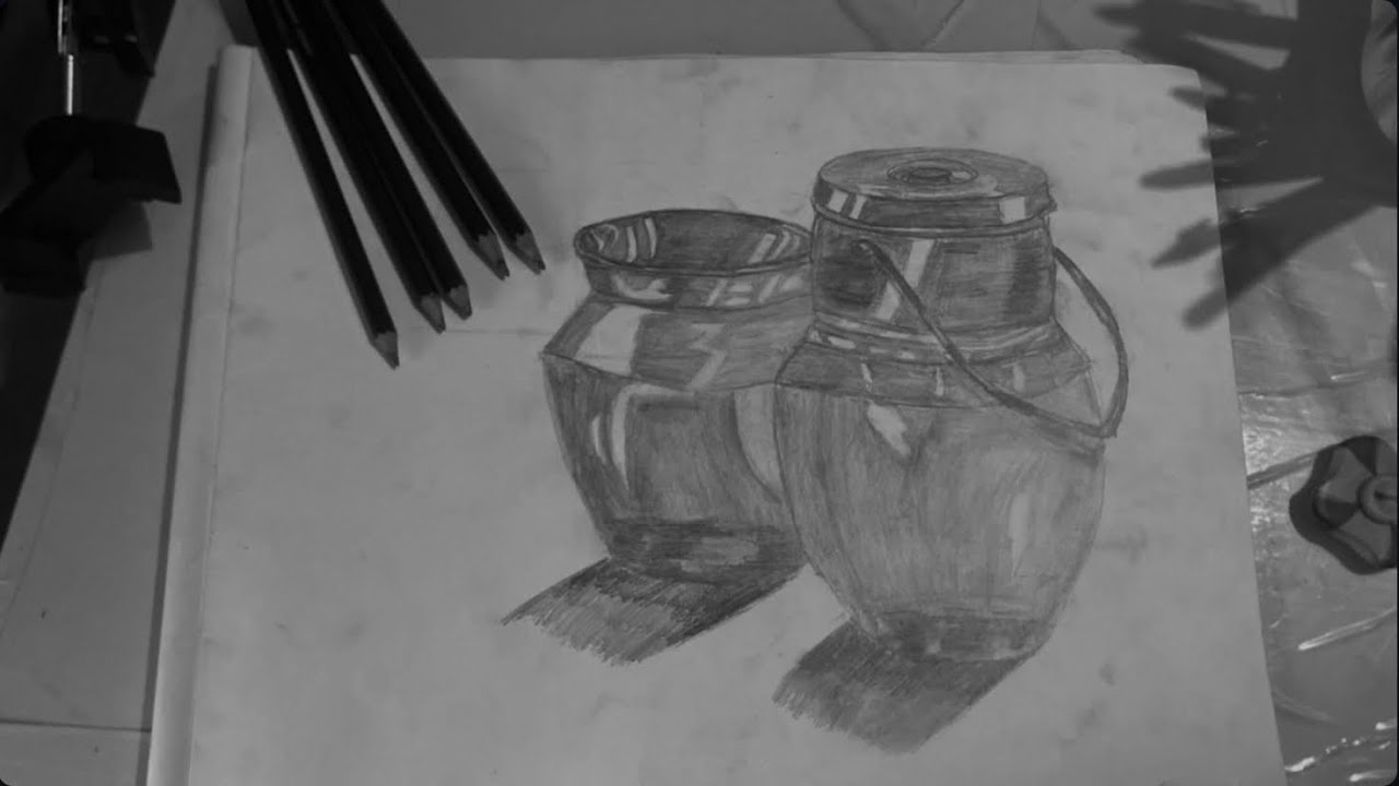 3D drawing shading pencil 🍶/cool crafts - YouTube