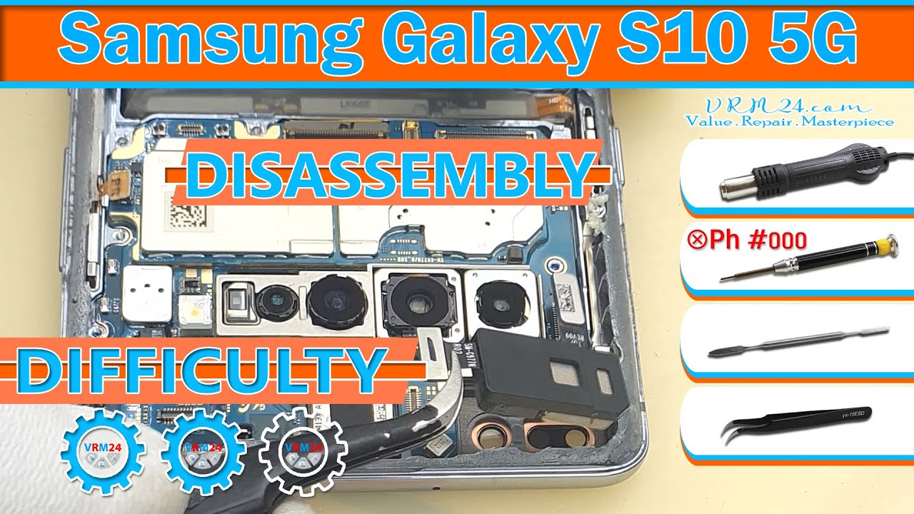 Samsung Galaxy S10 5G SM-G977N Take apart Disassembly in detail - YouTube