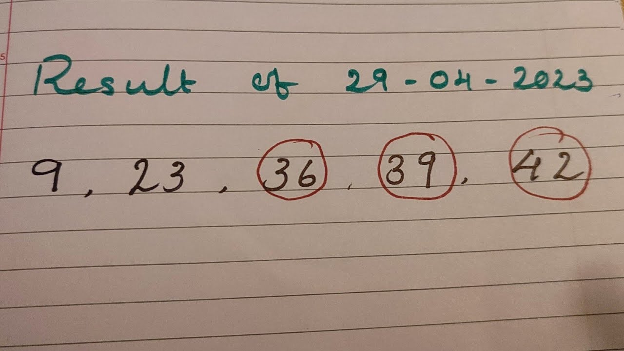 Mahzooz Lotto Prediction // Winning Numbers For May 06, 2023 - YouTube