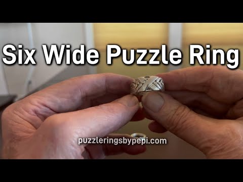How to assemble a six wide puzzle ring | Puzzle Rings By Pepi - YouTube