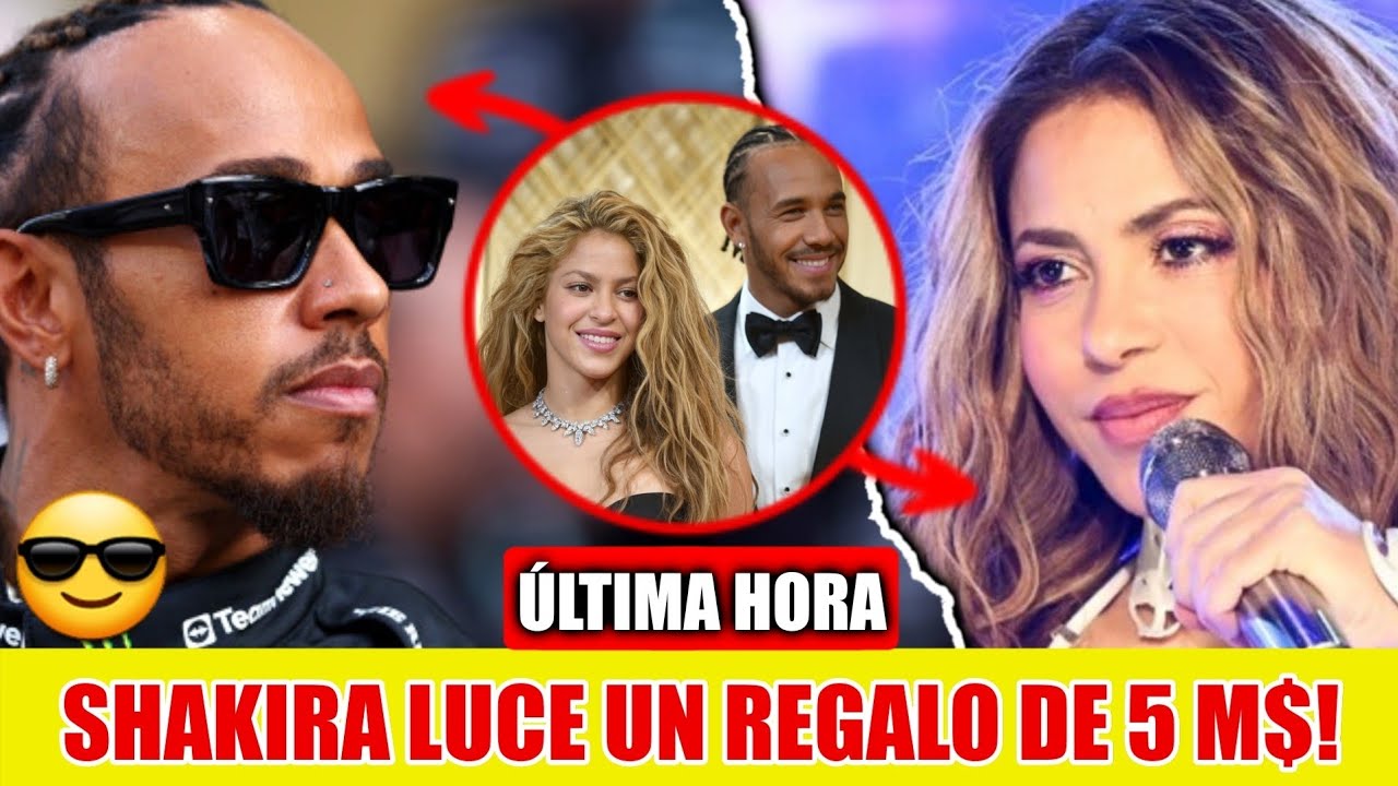 Shakira LUCE un collar de diamantes REGALADO por Lewis Hamilton ...