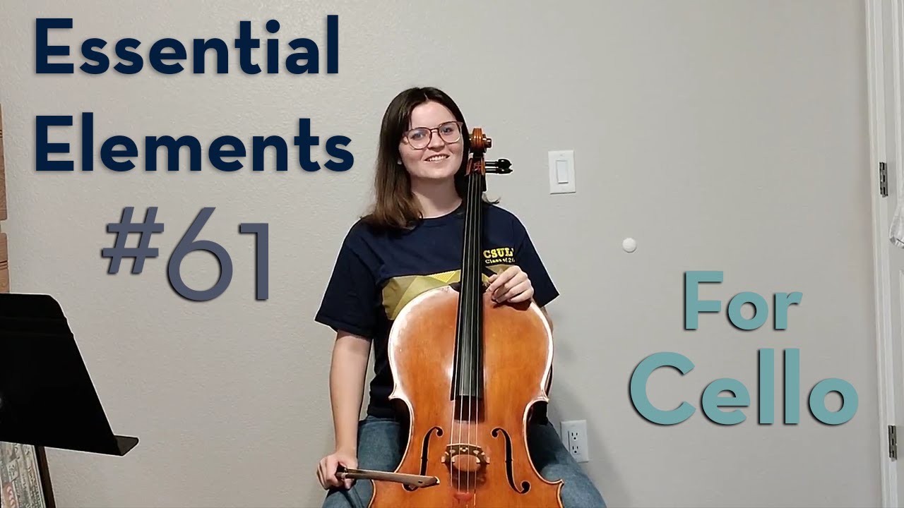 Essential Elements #61 for Cello, with Coach Angela - YouTube