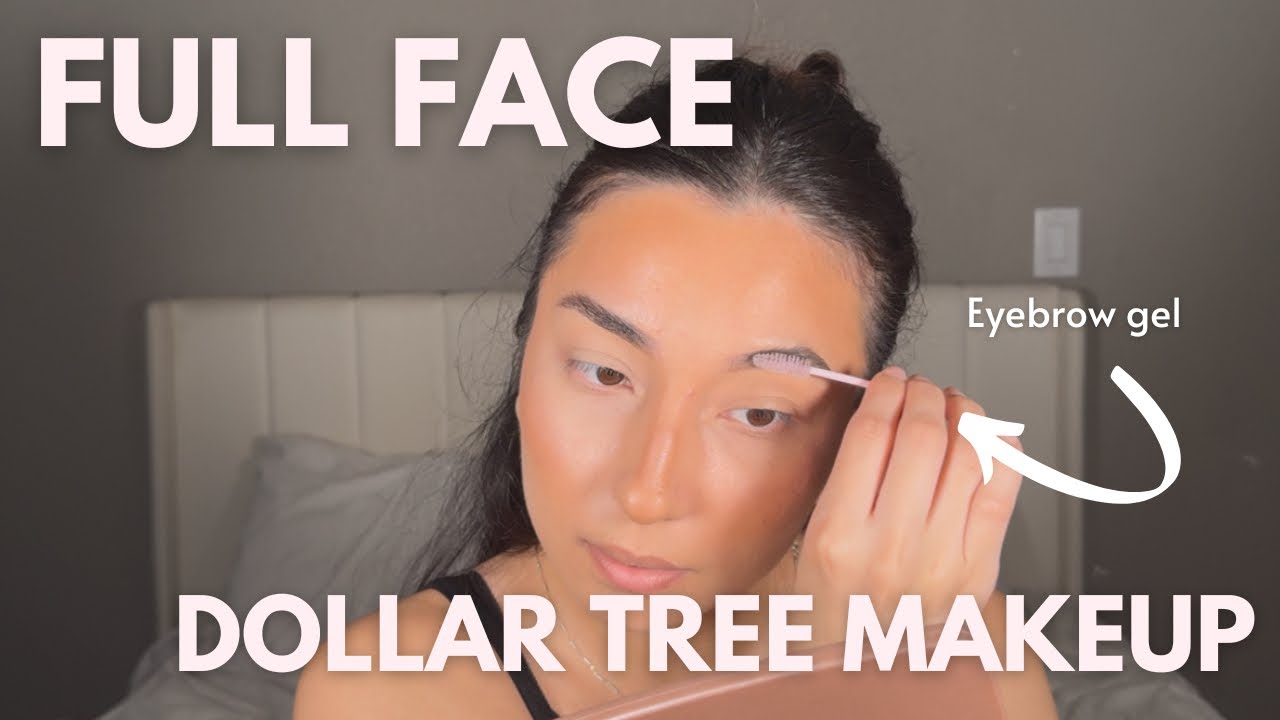 Full face DOLLAR TREE makeup ! - YouTube