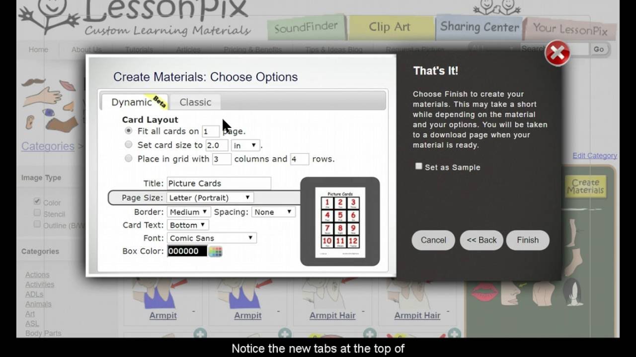 LessonPix Dynamic Picture Cards - YouTube