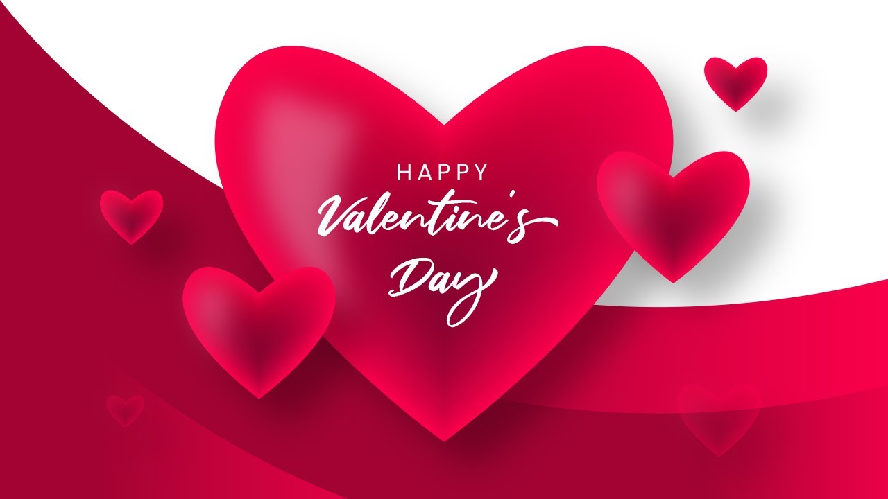 Valentines Day Background Design | Illustrator CC 2020 Tutorial - YouTube