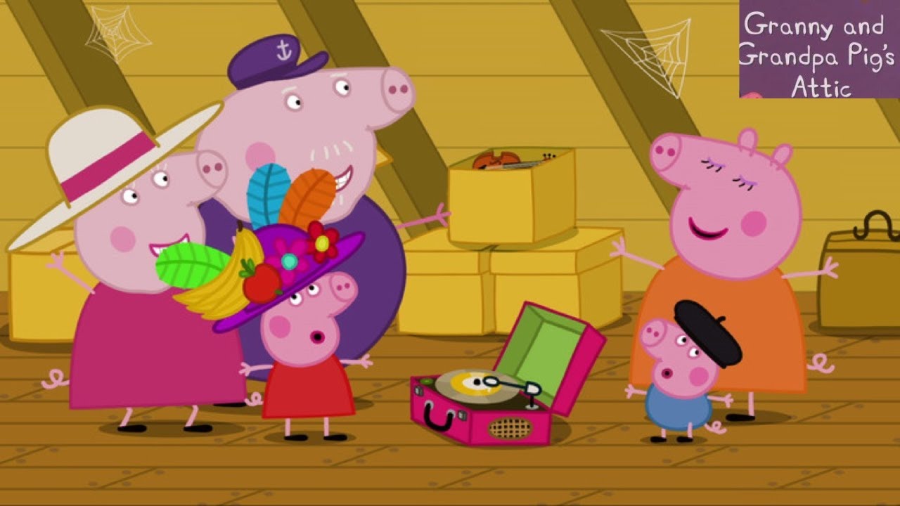 Peppa Pig 🐷 Granny and Grandpa Pig's Attic - YouTube