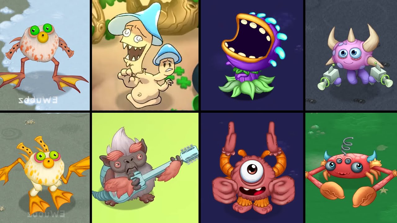 ALL Monsters Fanmade by Nova / MSM vs Slimer Vs Ewubbz | My Singing ...