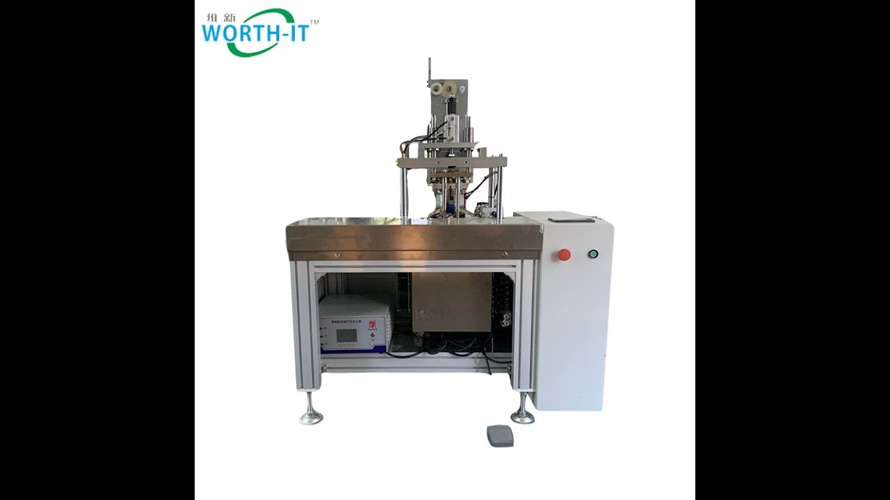 Semi Automatic Ear Loop Welding Machine - YouTube