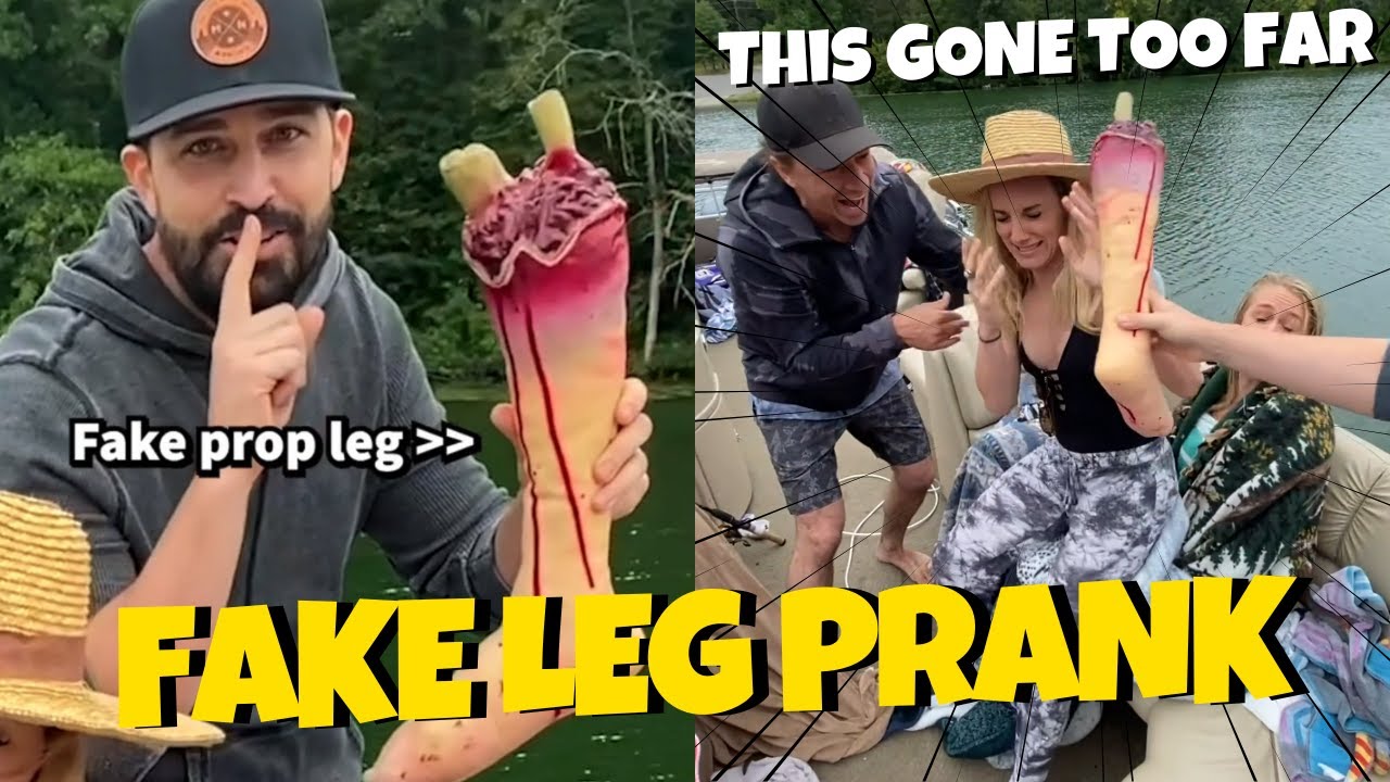 Fake Leg Prank at the Lake Gone TOO FAR 😂 - YouTube