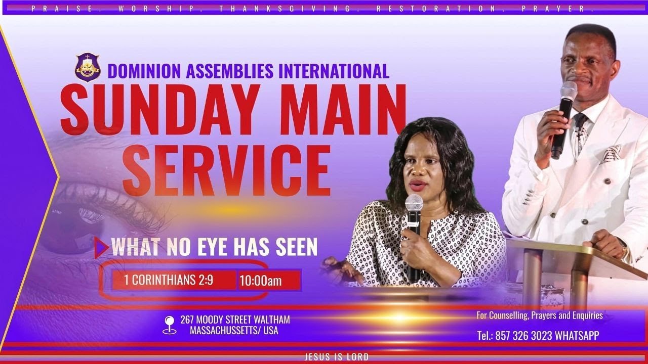 SUNDAY MAIN SERVICE || 08.11TH.24 - YouTube