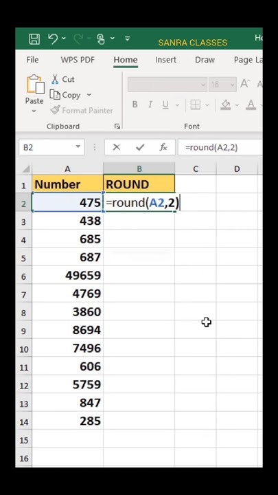 How to use round foundation in Excel l #excel #microsoftexcel #exceltricks #exceltips #shorts ...