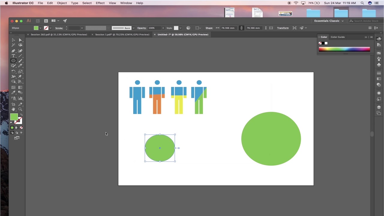 Dividing objects in Adobe Illustrator - YouTube