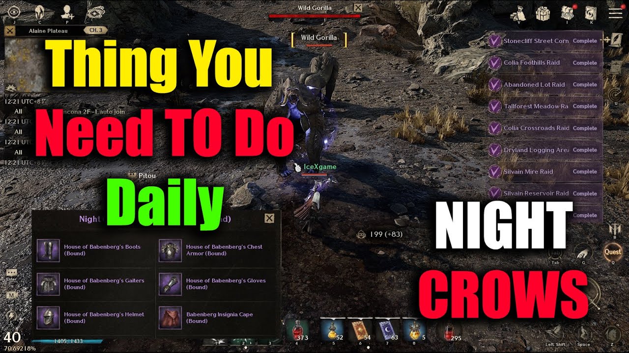 Night Crows Thing You Need to do Daily Or Daily Routine - YouTube
