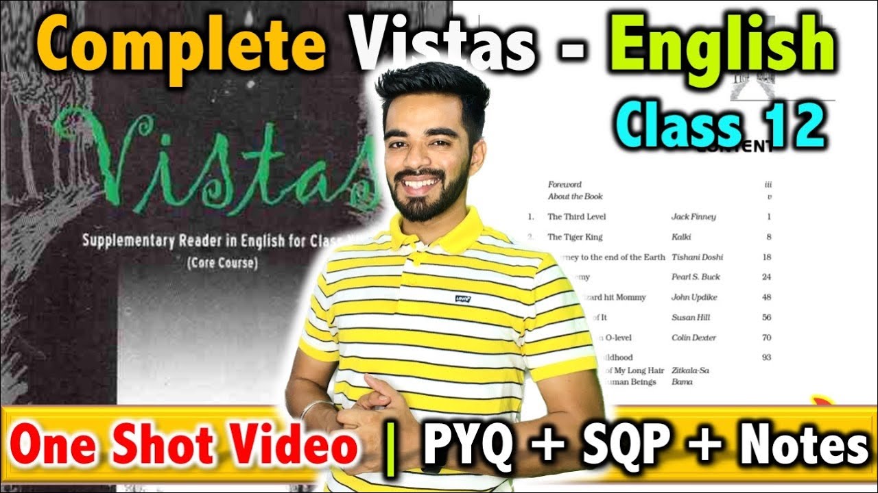 Complete Vistas In 1 Shot Class 12 Free Notes With Important Questions🔥 Youtube